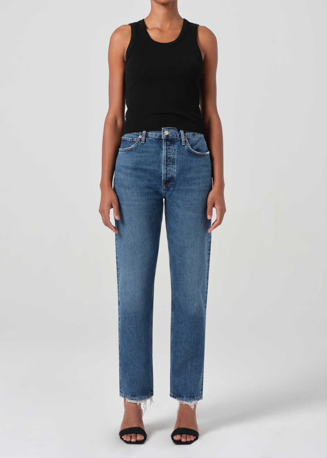 90's Pinch Waist High Rise Straight in Range – AGOLDE