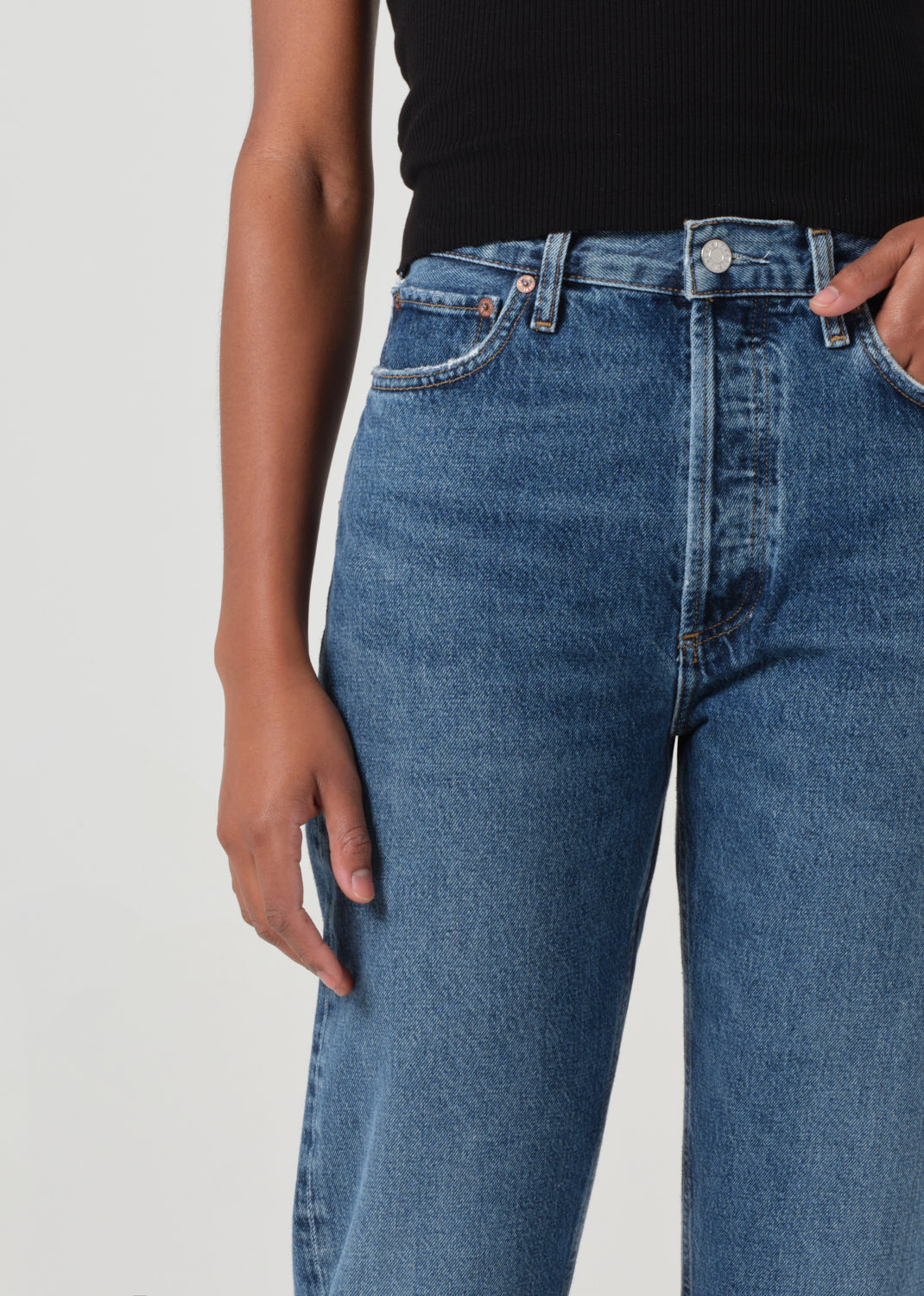 90's Pinch Waist High Rise Straight in Range – AGOLDE