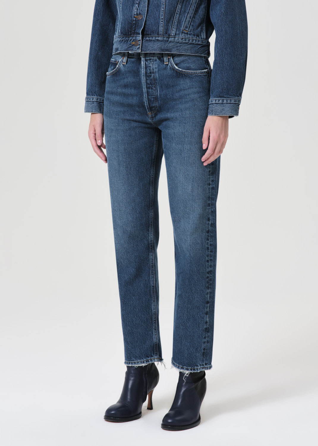 90's Pinch Waist High Rise Straight in Range – AGOLDE
