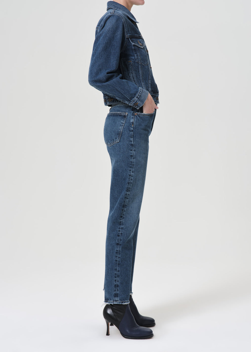 90's Pinch Waist High Rise Straight in Range – AGOLDE