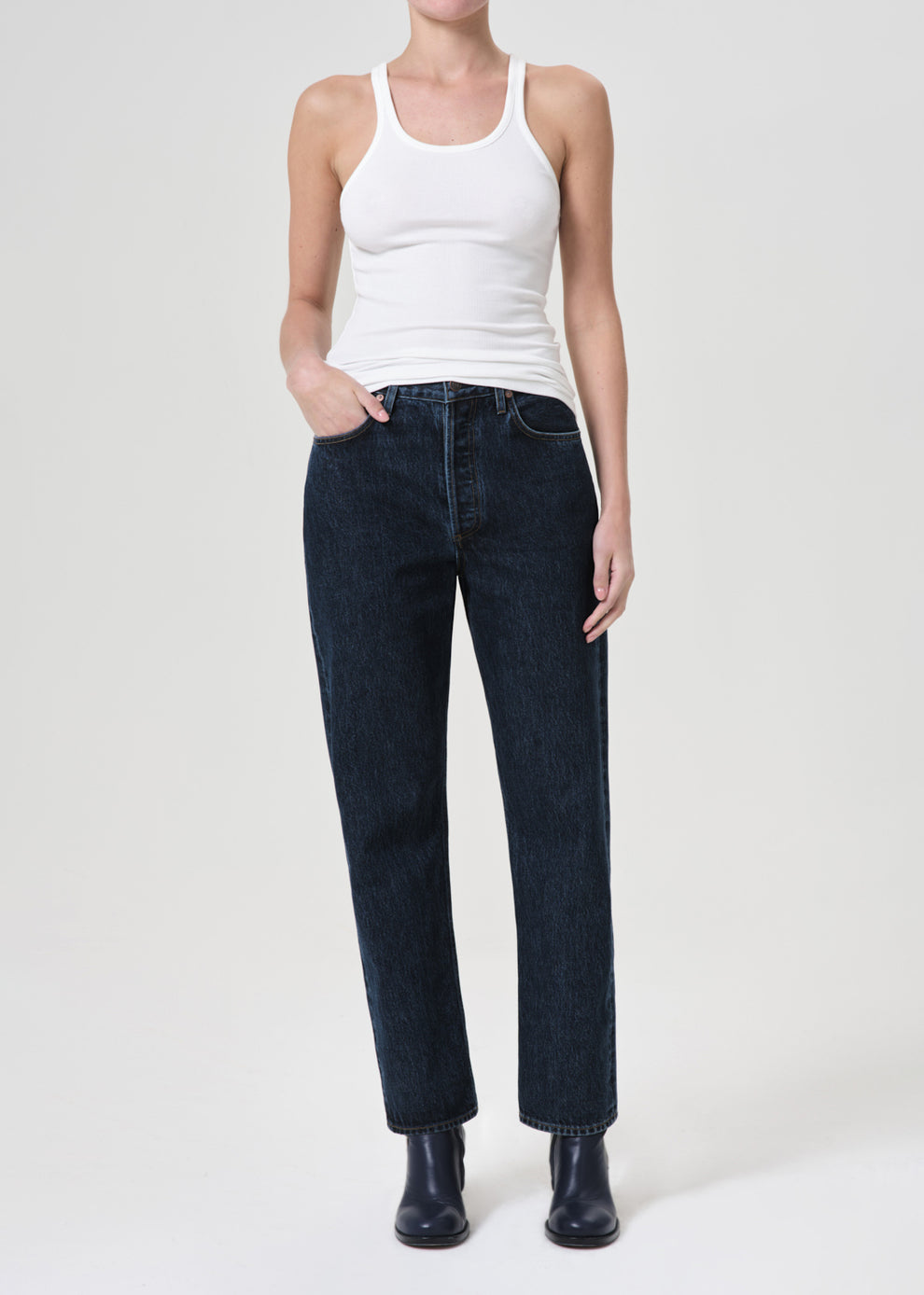 90's Pinch Waist High Rise Straight in Pendulum – AGOLDE