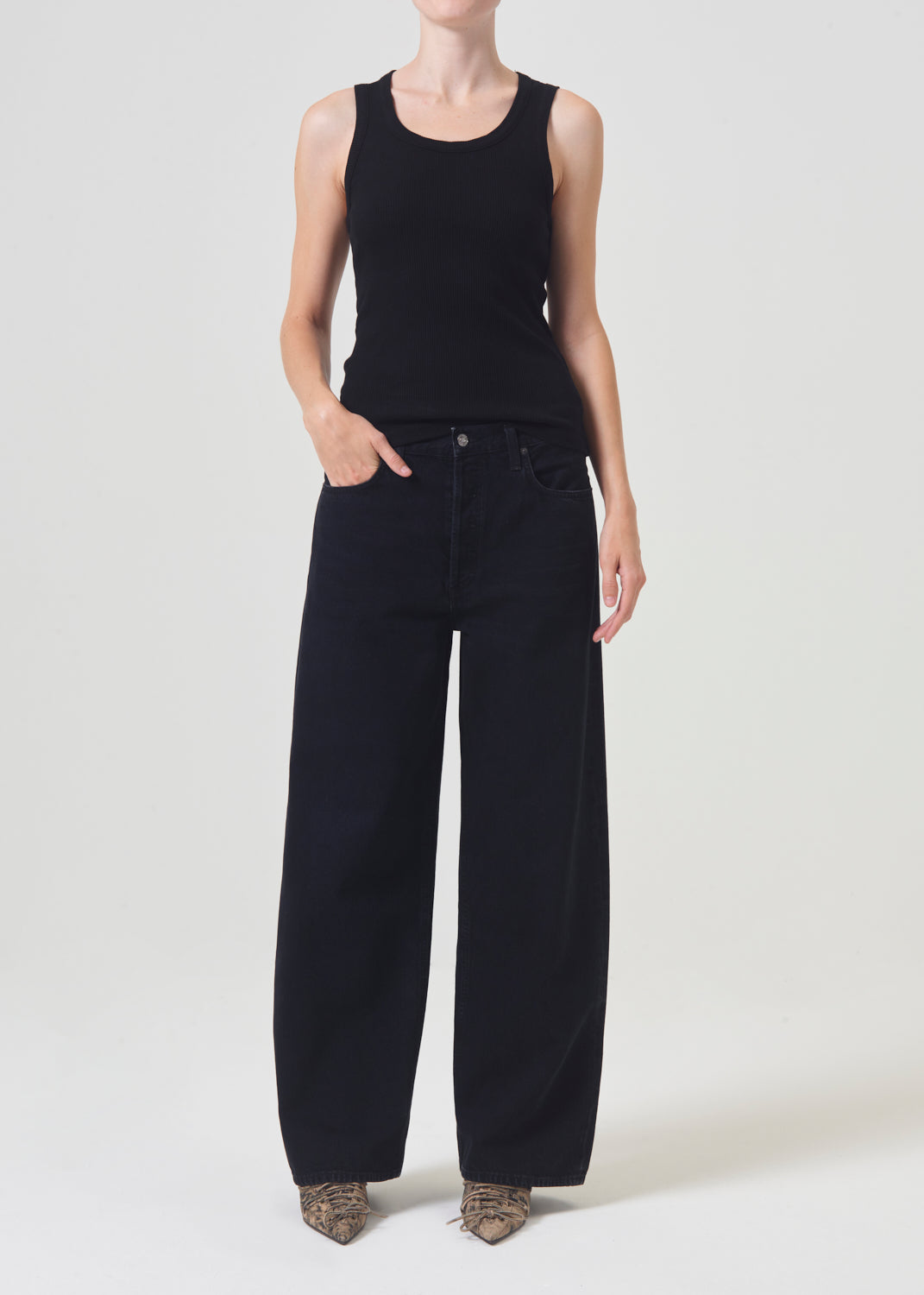 Poppy Tank in Black – AGOLDE