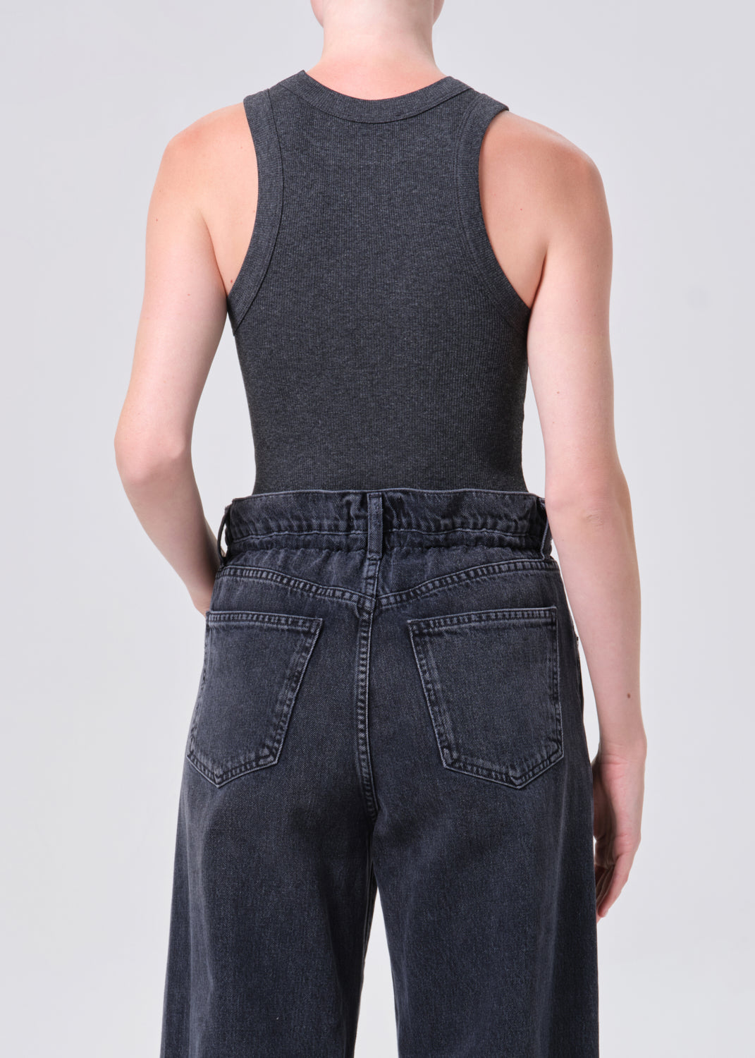 Leigh Tank in Charcoal Heather – AGOLDE
