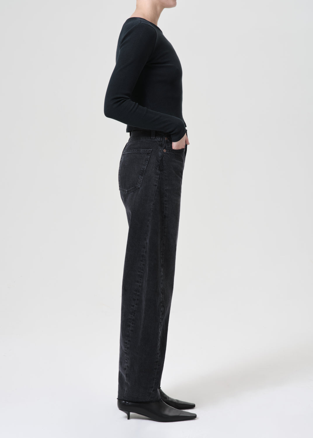 Luna High Rise Pieced Taper in Posses – AGOLDE